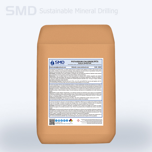 POTASSIUM CHLORIDE - SMD Mineral Exploration Drilling Mud Supplier